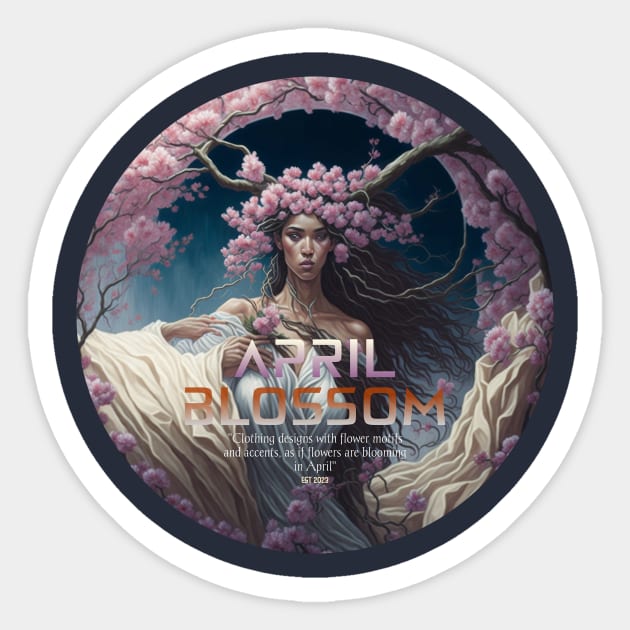 April zodiac woman flowers - Zodiac Signs - Sticker | TeePublic
