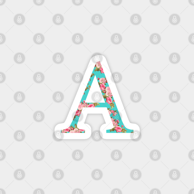 Alpha Rose Greek Letter - Floral - Magnet | TeePublic