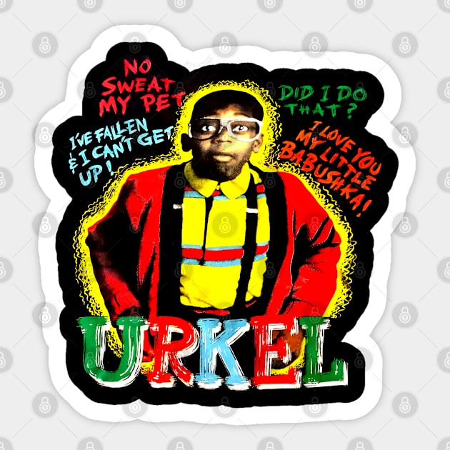 Urkel - 90's Vintage Style - Steve Urkel - Sticker | TeePublic