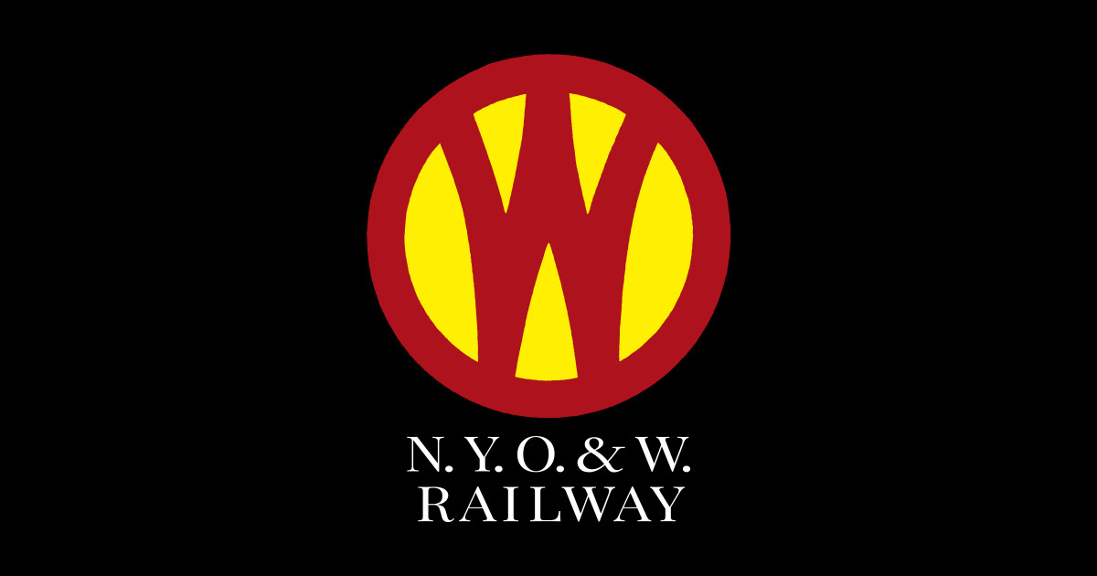 O&W Railroad NYO&W Railway Logo & Text, for Dark Backgrounds - O W ...