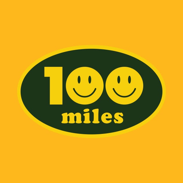 100 Mile Trail and Ultra Running Smiley Face - 100 Miles - T-Shirt ...