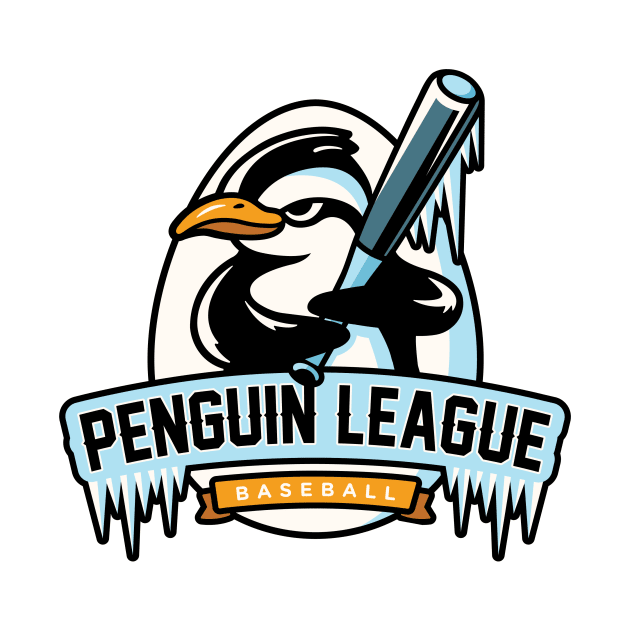 Penguin Baseball League - Penguin Baseball - T-Shirt | TeePublic