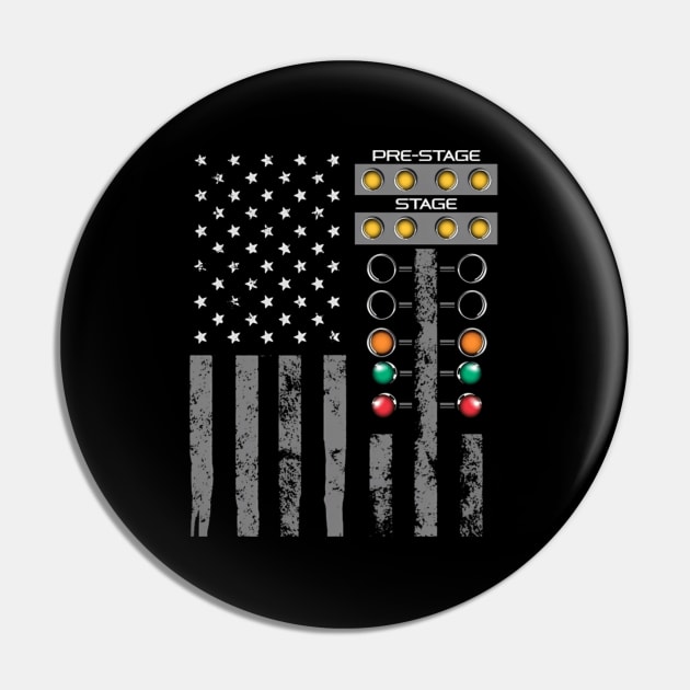 American Flag Drag Racing Strip Tree Light For Dragster - American Flag ...