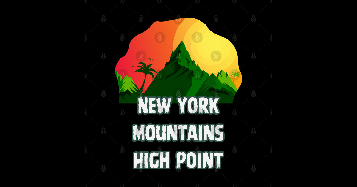 New York Mountains High Point - New York Mountains High Point - Sticker ...