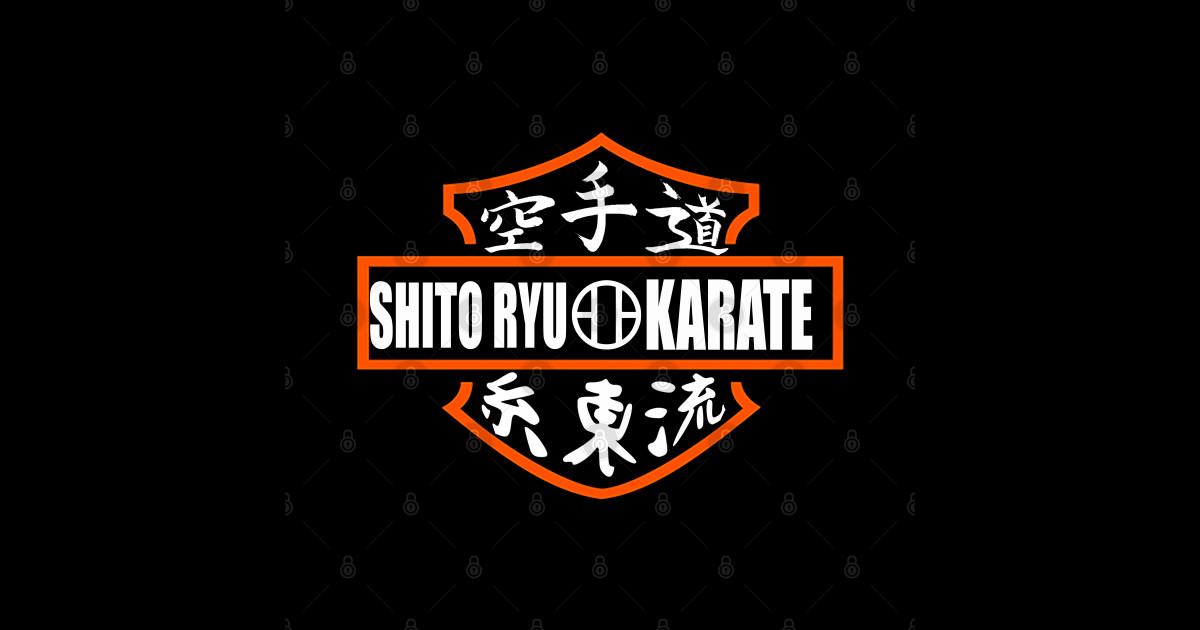 Shito Ryu Karate Moto-Cruiser Style Emblem - Karate - Sticker | TeePublic