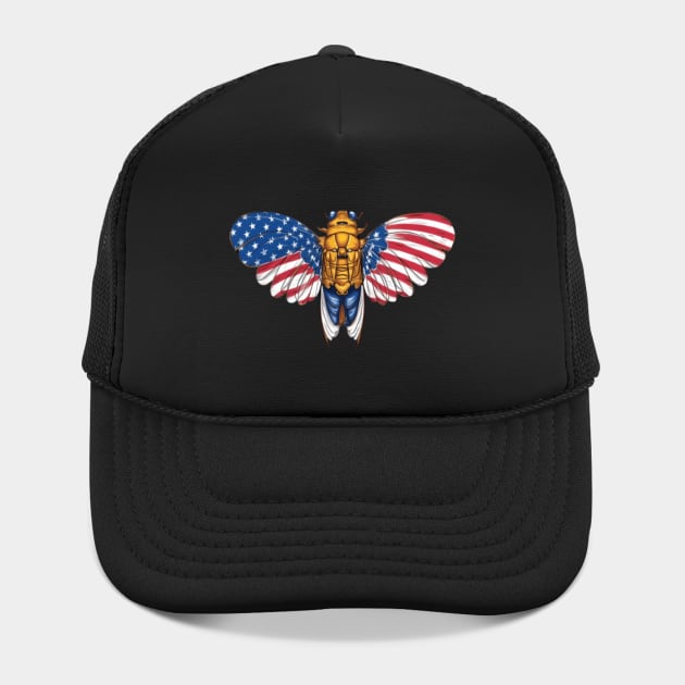 American Flag Cicada 4Th Of July Entomologist Insect Bug - American ...