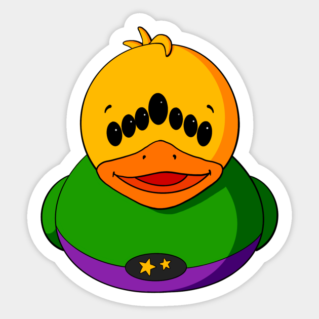 Alien Rubber Duck - Astronaut - Sticker | TeePublic