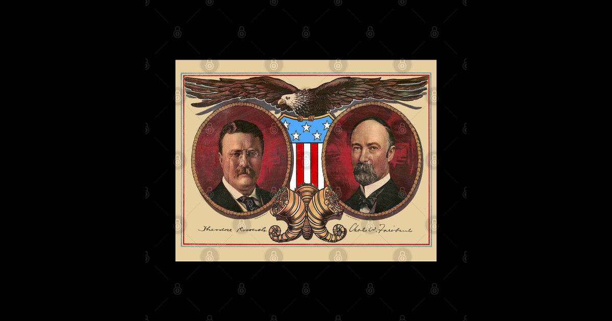 Presidential Election Poster of Teddy Theodore Roosevelt Run for ...