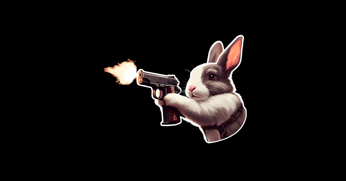 Tactical Rabbit - Rabbit - Sticker | TeePublic