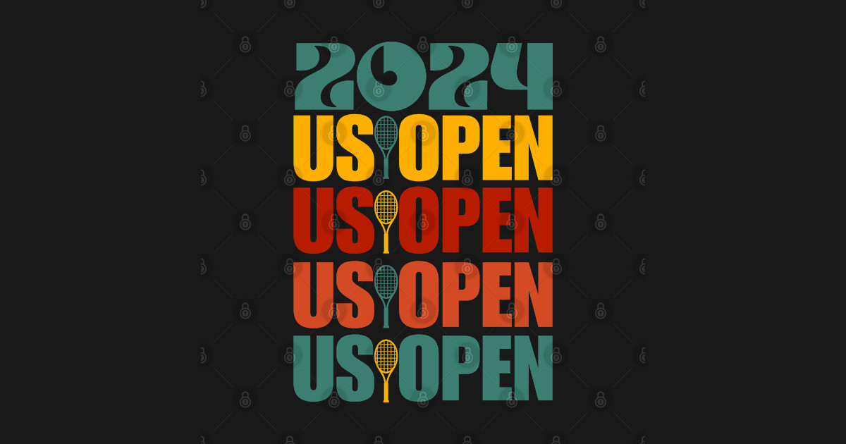 2024 US Open Tennis Colorful Design - Us Open - T-Shirt | TeePublic
