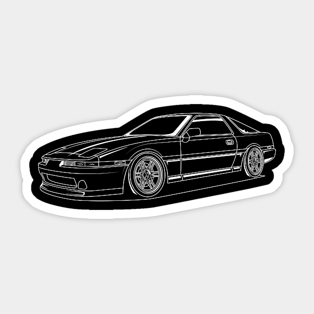 Mk3 legend white print - Toyota Supra - Sticker | TeePublic