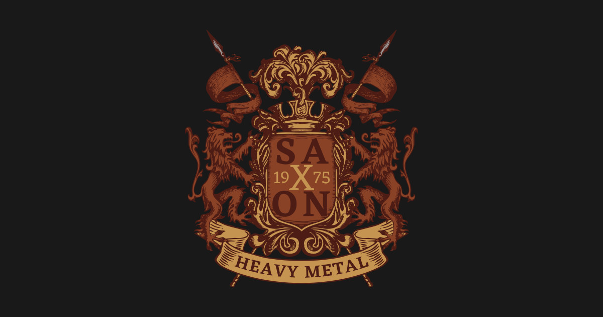 vintage saxon logo - Saxon - Hoodie | TeePublic