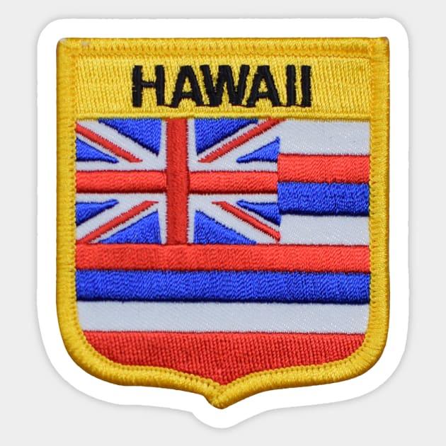 Hawaii State Flag Crest Patch - Hawaii State Flag Crest Patch - Sticker ...