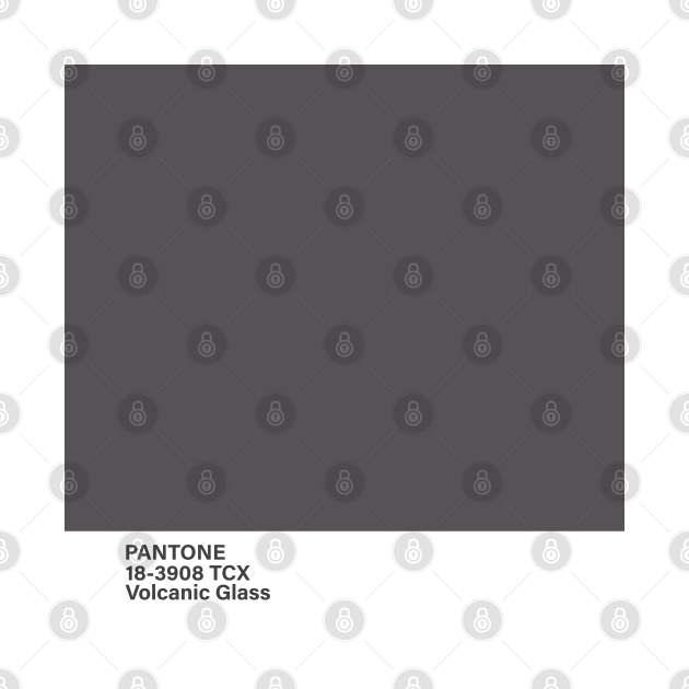 pantone 18-3908 TCX Volcanic Glass - Pantone Color - T-Shirt | TeePublic
