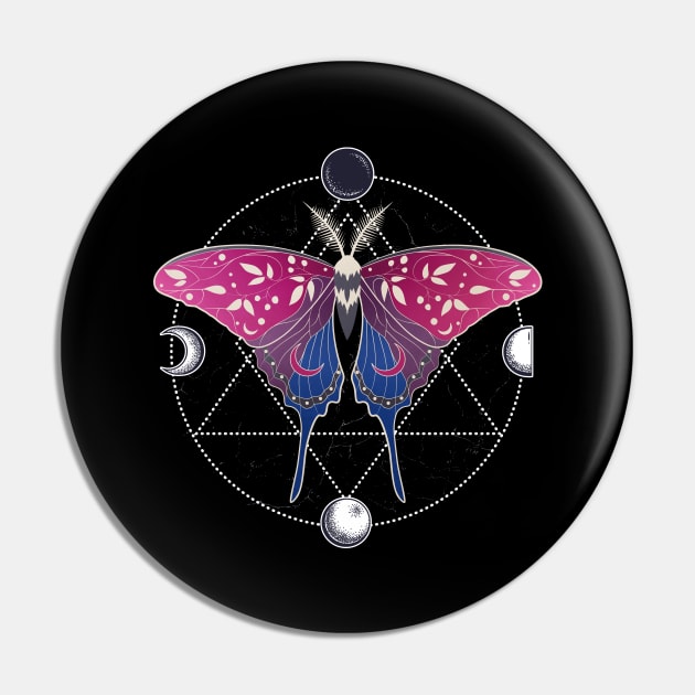 Bisexual Luna Moth Celestial Cottagecore LGBT Pride Flag - Bisexual ...