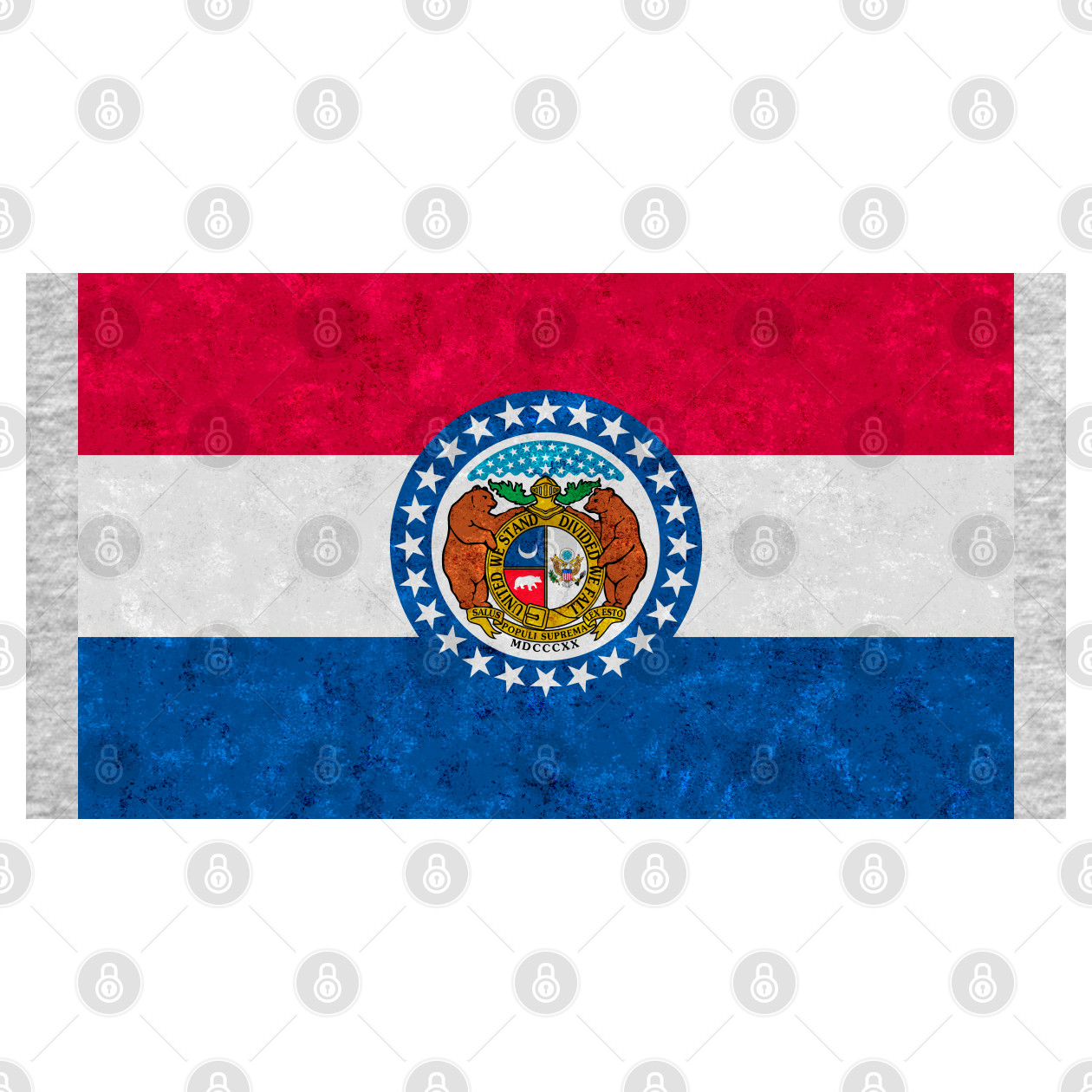 State flag of Missouri - Missouri Flag - T-Shirt | TeePublic
