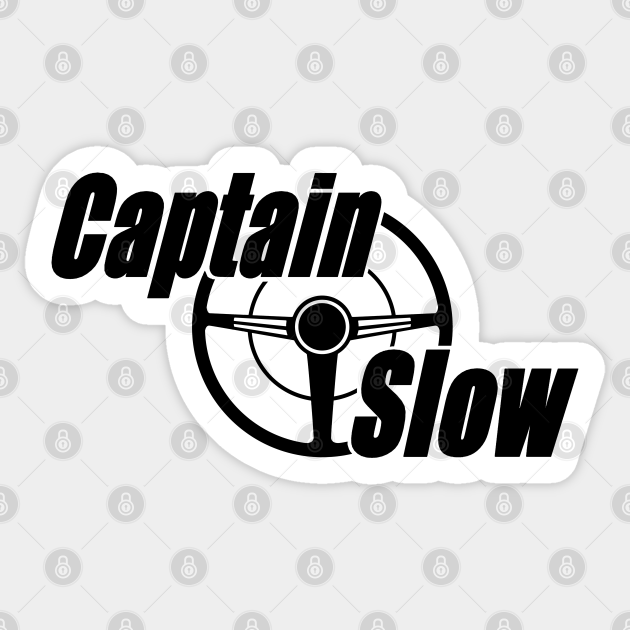 Captain Slow Classic logo - Captain Slow - Sticker | TeePublic