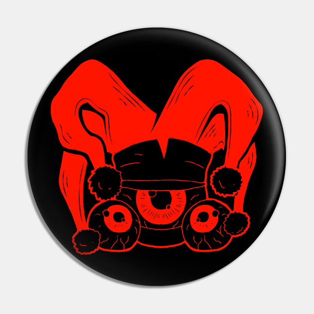 Clowncore Aesthetic Weirdcore Eyeballs Jester Clown - Clowncore - Pin ...