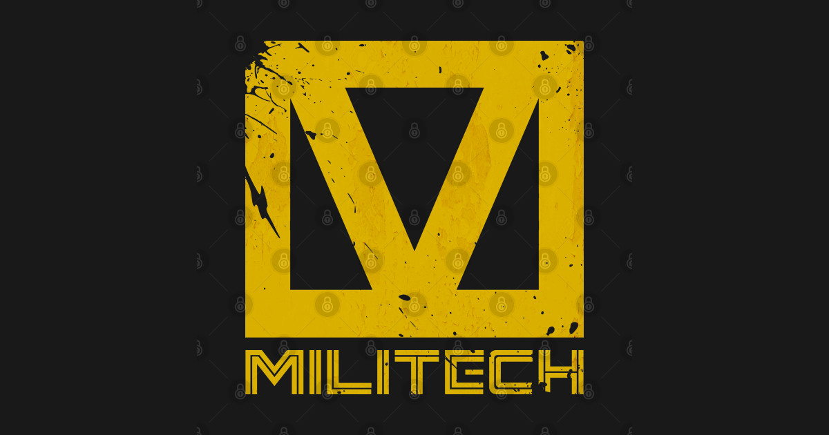 Cyberpunk Militech Logo - Worn - Cyberpunk - Hoodie | TeePublic