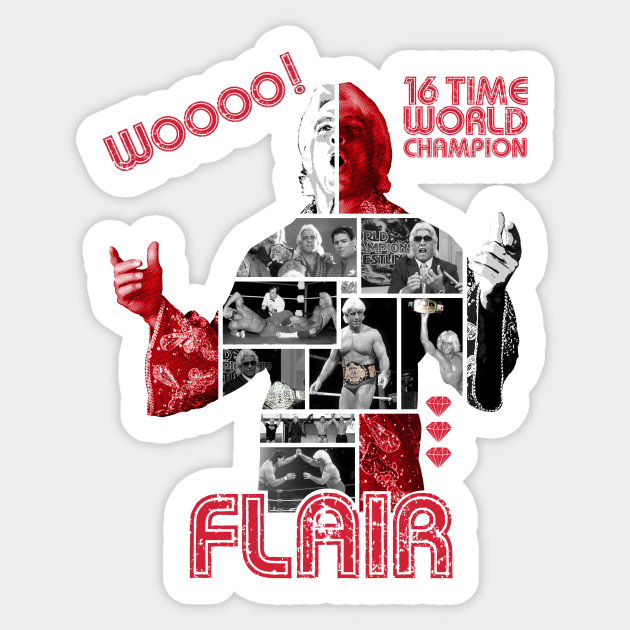 16x World Champion Ric Flair WOOOOOO! - Ric Flair - Sticker | ID 382230 ...