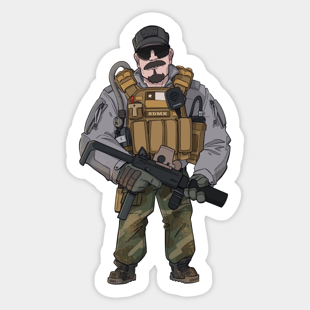 Tactical airsoft soldier - Tactical - Sticker | TeePublic
