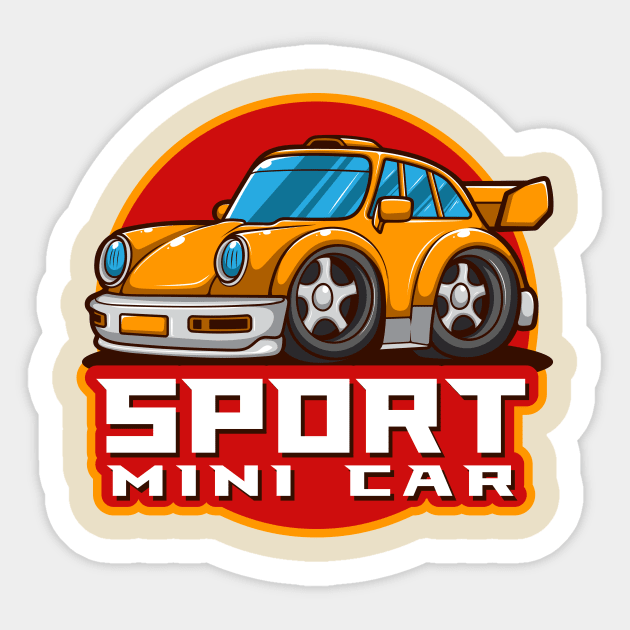Sport Mini Car - Mini Car - Sticker | TeePublic