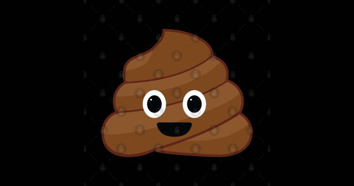cute poop smiley - Cute Poop Smiley - Sticker | TeePublic