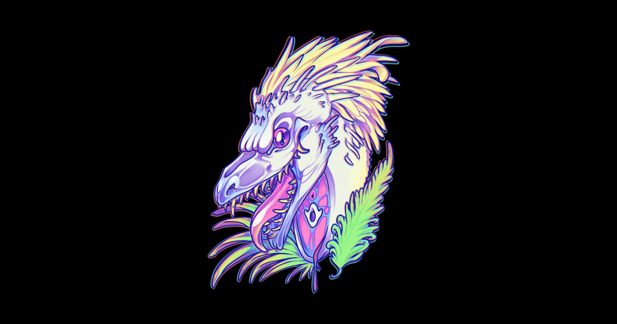 Ghost Raptor - Raptor - Sticker | TeePublic