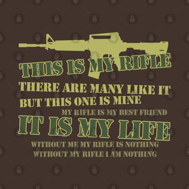 This is my Rifle - Rifle Creed - Full Metal Jacket - T-Shirt | TeePublic
