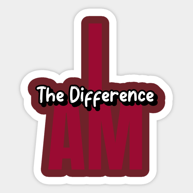 The difference - Difference - Sticker | TeePublic
