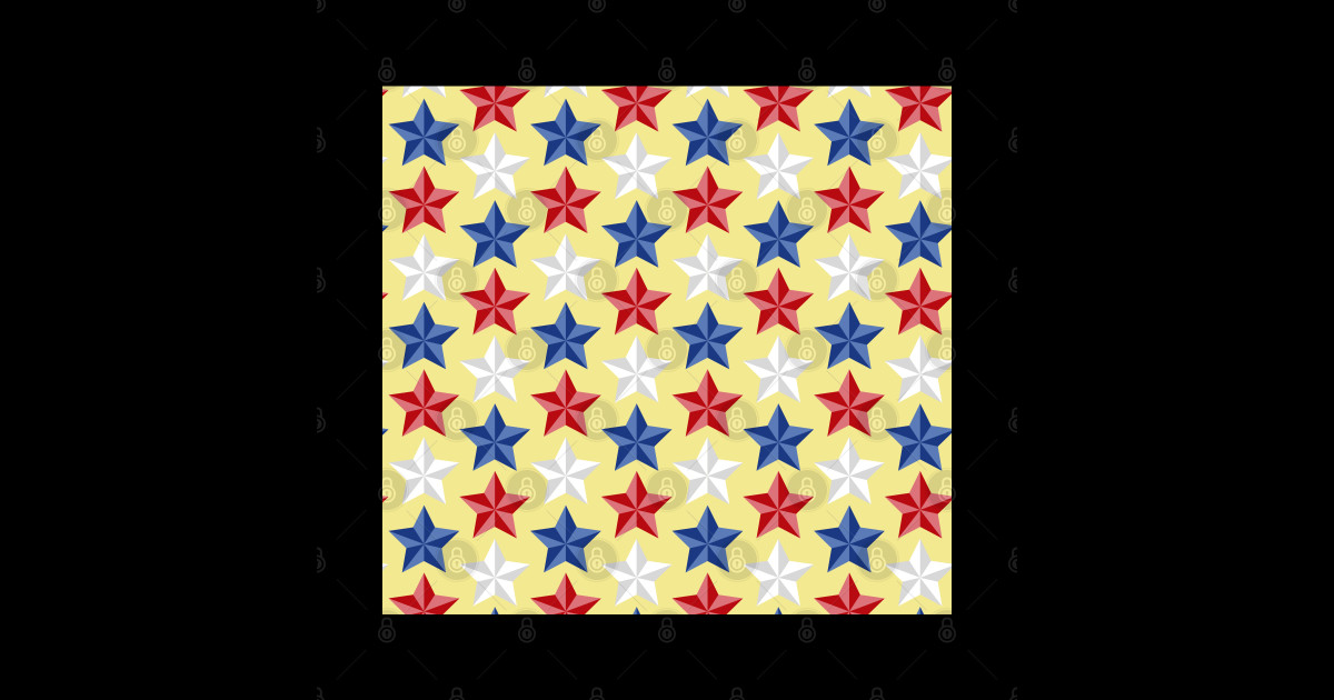 Stars Pattern - Stars Pattern - Sticker | TeePublic