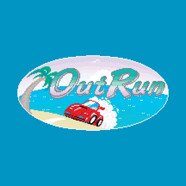 Outrun Logo - Outrun - T-Shirt | TeePublic