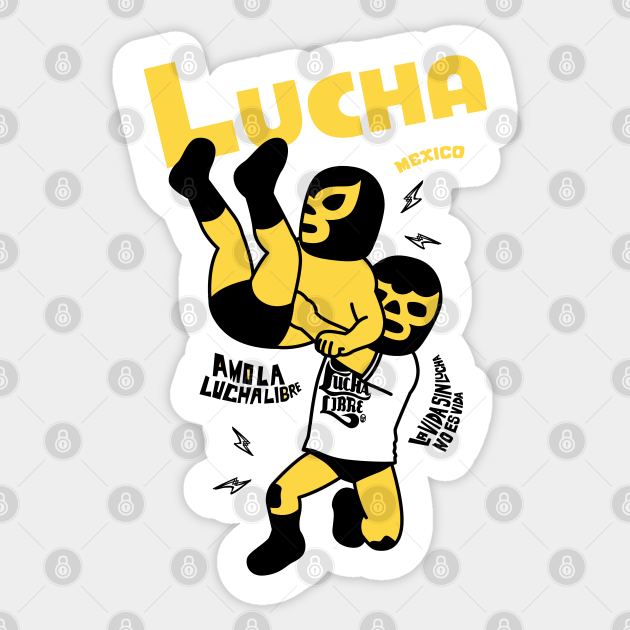 AMO LA LUCHA LIBRE11 - Lucha Libre - Sticker | TeePublic