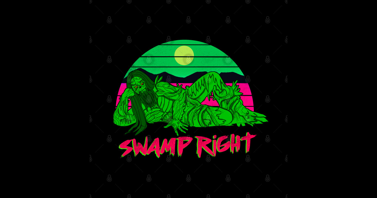 Swamp right! - Swamp Thing - Sticker | TeePublic