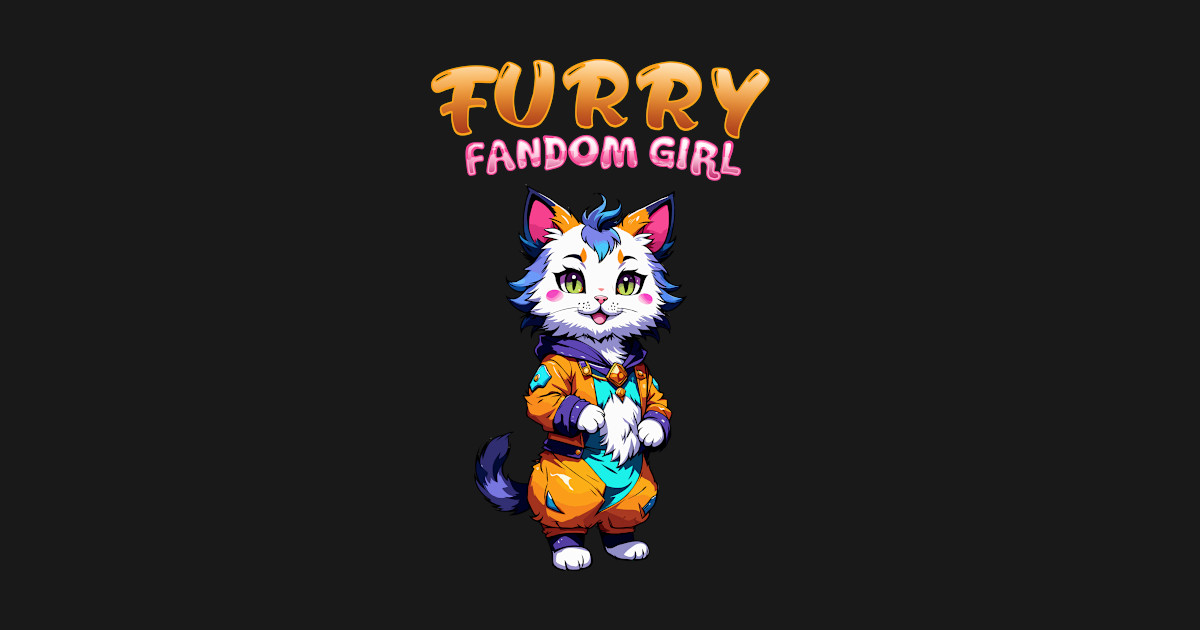 Furry Fandom Girl I Cute Furries Fandom Cosplay - Furry - T-Shirt ...