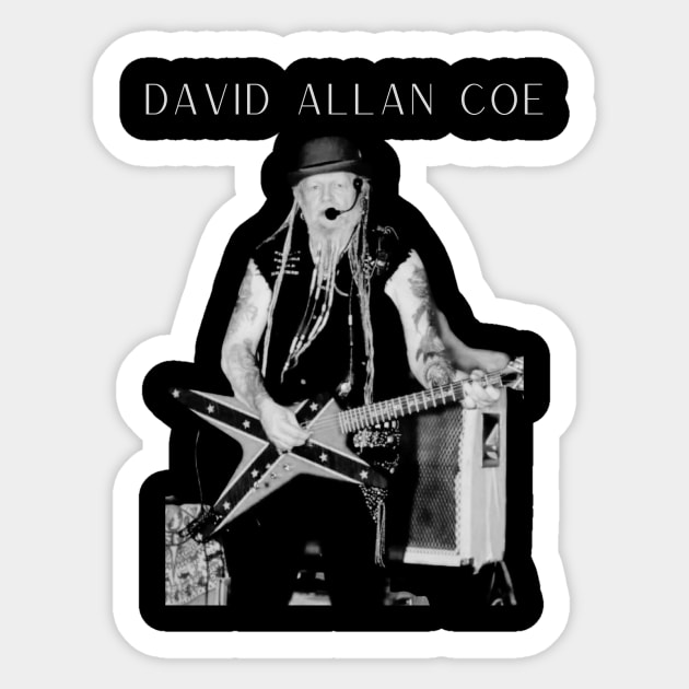 David Allan Coe - David Allan Coe - Sticker | TeePublic