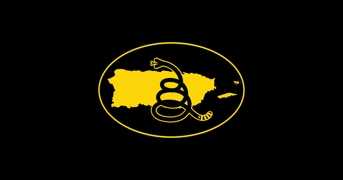 PUERTO RICO PR Dont Tread On Me - Gadsden Snake Flag Liberty Hero Logo ...