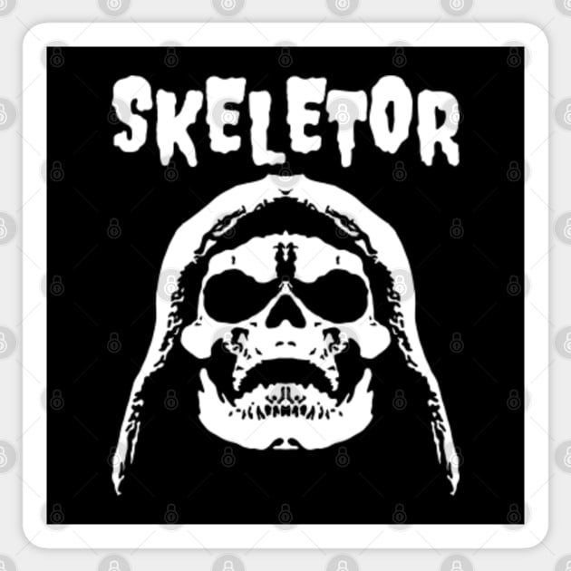 Evil 80s Skull Villian - Motu - Sticker | TeePublic