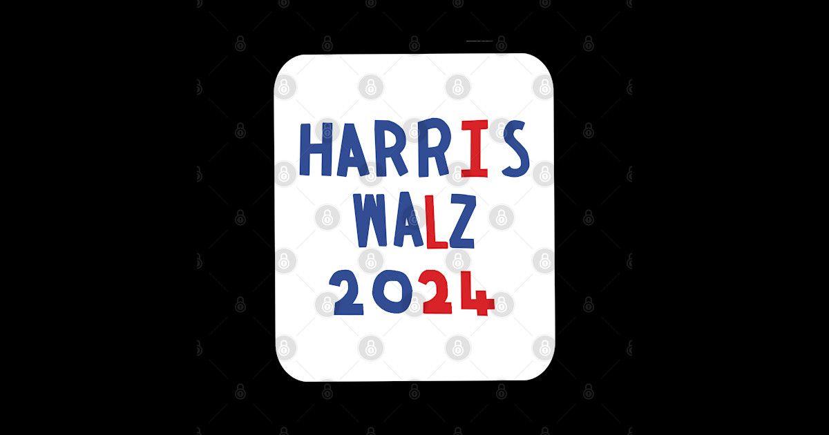 Harris Walz 2024 FRONT AND BACK PRINT - Harris Walz - Posters and Art ...