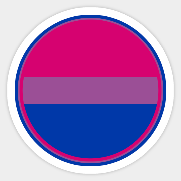 Bi Pride Circle - Bisexual Pride - Sticker | TeePublic