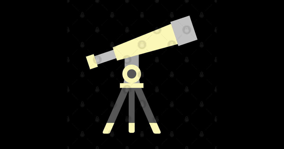 Telescope - Vector Illustration - Telescope - Sticker | TeePublic