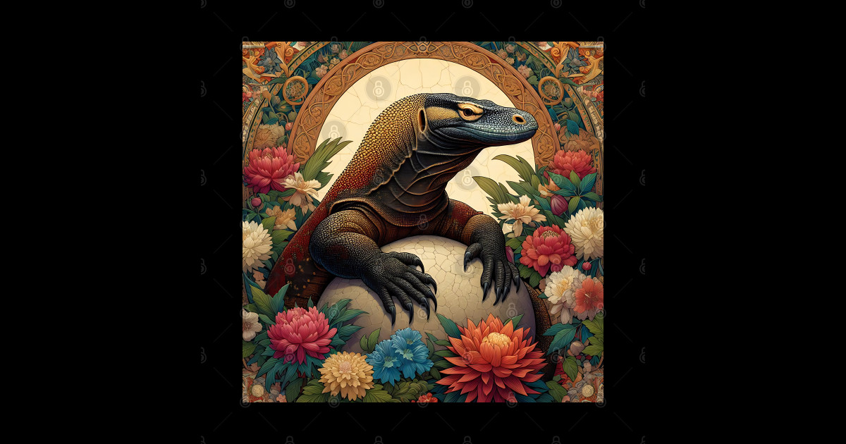 Komodo Dragon Art #5 | Komodo Dragon Lovers - Komodo Dragon - Posters ...