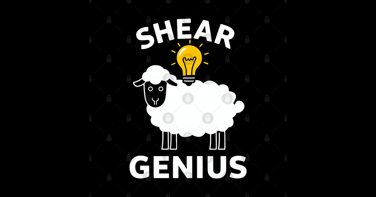 Shear Genius - Sheep - Sheep - Sticker | TeePublic