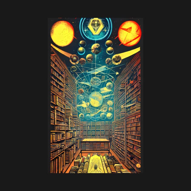 Cosmic Library - Cosmic Library - T-Shirt | TeePublic