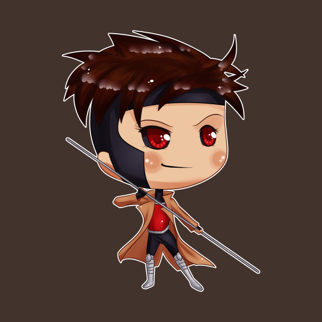 Chibi Gambit - X Men - T-Shirt | TeePublic