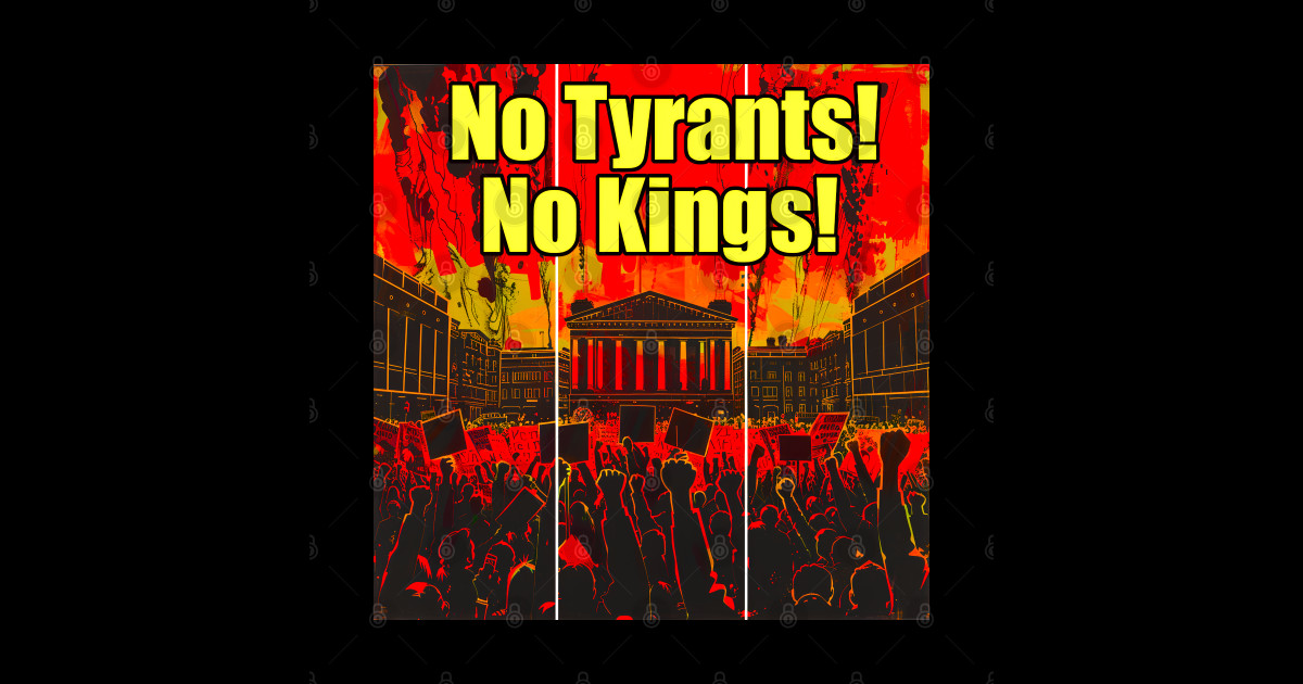 No Kings - Design 1 - No Kings - Posters and Art Prints | TeePublic