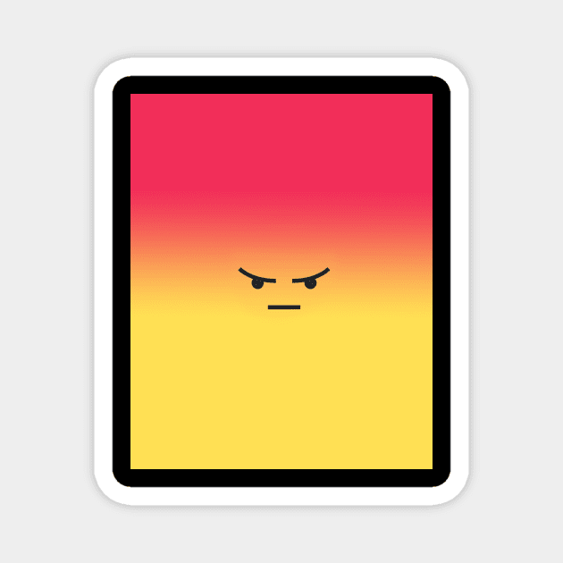 ANGRY REACT - Angry - Magnet | TeePublic