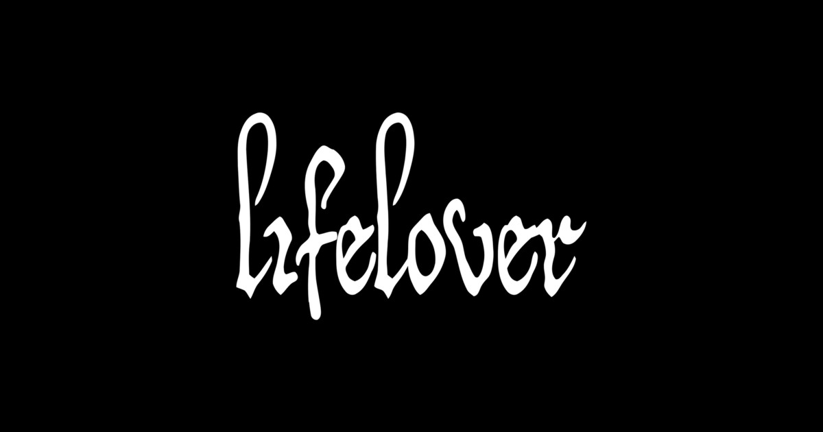 Lifeloverr White Solid Logo - Lifelover - Sticker | TeePublic