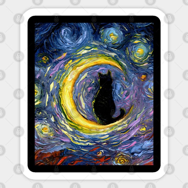 Luna - Cat - Sticker | TeePublic