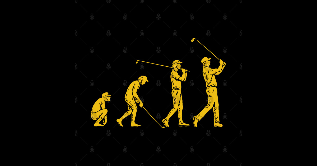 Evolution of Golf - Golf - Posters and Art Prints | TeePublic